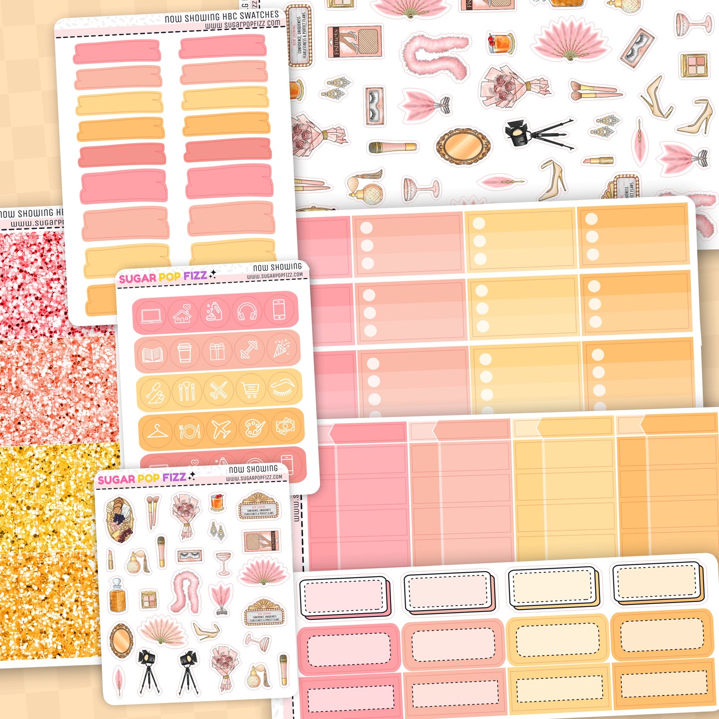 Now Showing Hobonichi Cousin Weekly Kit Add-ons – Sugar Pop Fizz