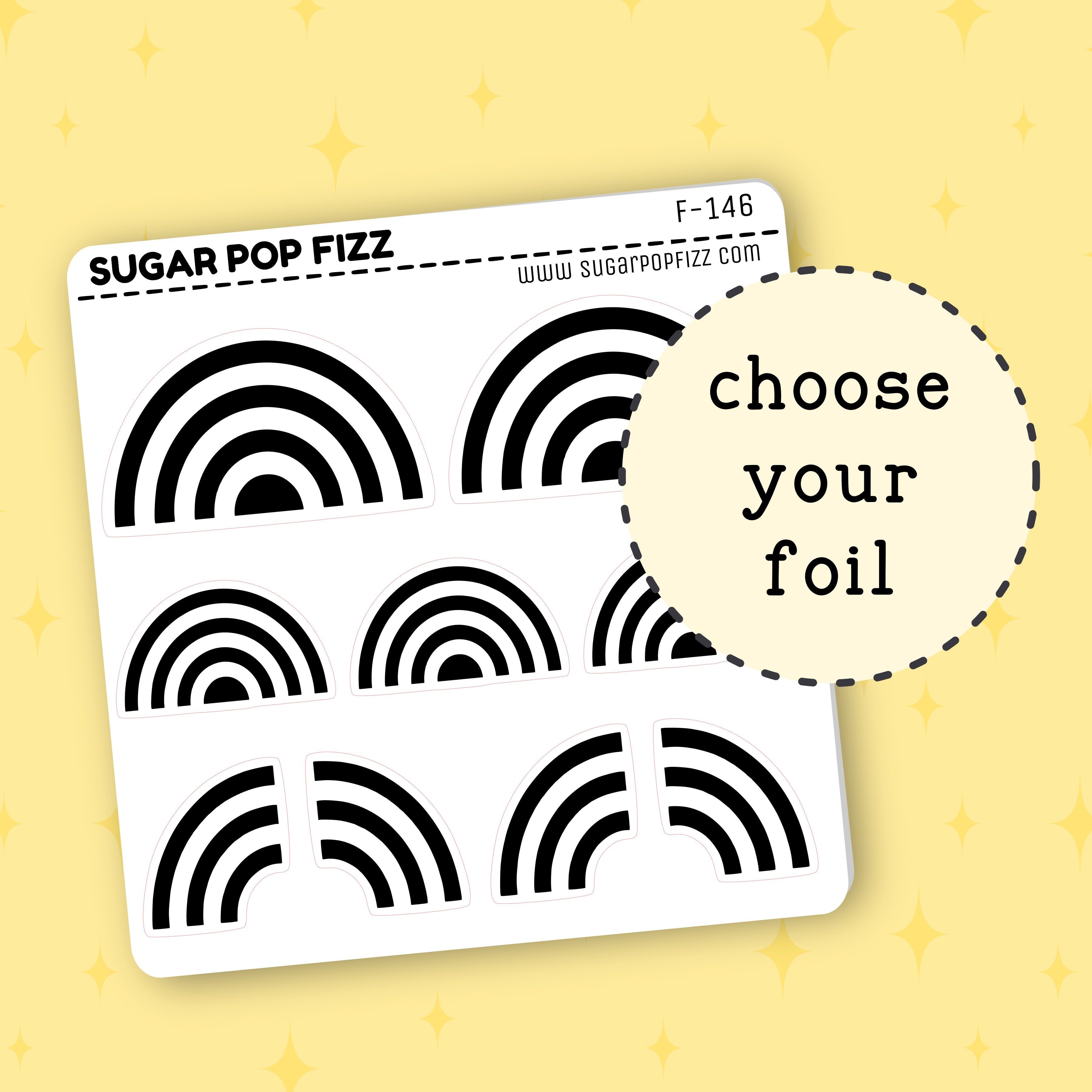 Rainbows Foil Stickers - F146 – Sugar Pop Fizz