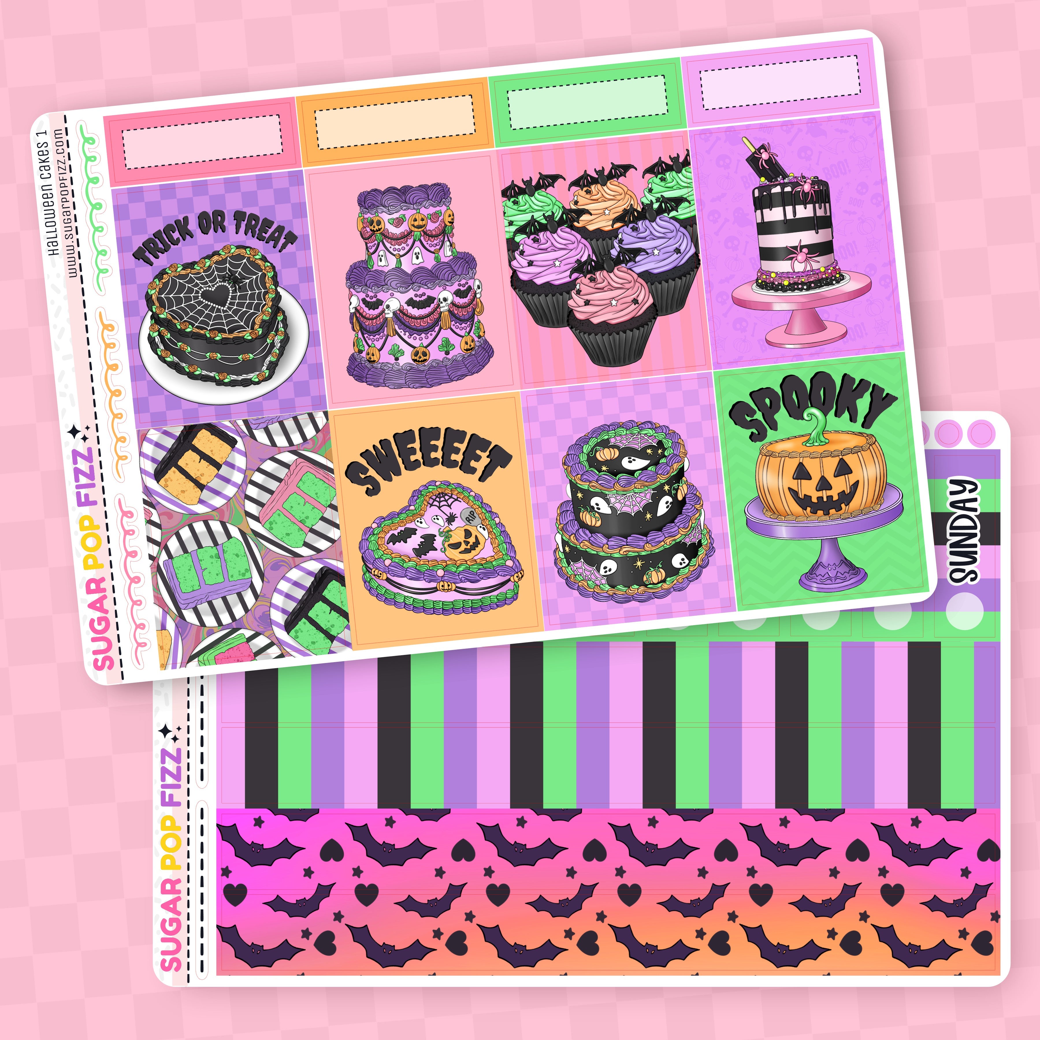 Halloween Cakes Standard Vertical Weekly Kit – Sugar Pop Fizz